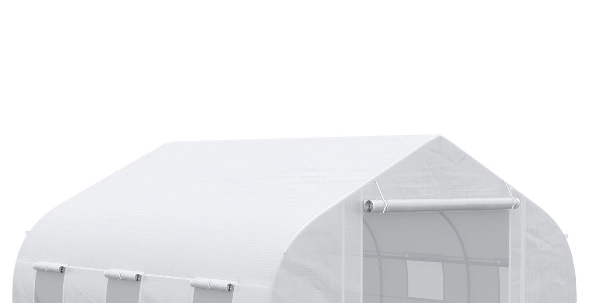 12' x 10' x 7' Outdoor Walk-In Tunnel Greenhouse Hot House with Roll-u