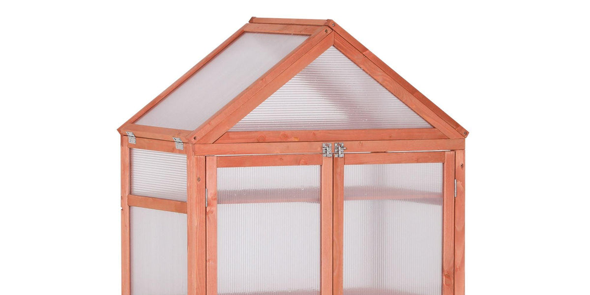 32" x 19" x 54" Greenhouse Flower Planter Protection w/ Adjustable She