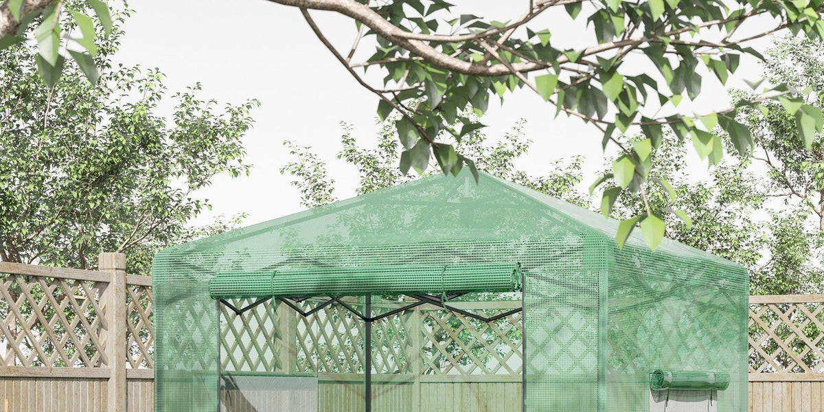 8' x 6' Portable Walk-in Greenhouse, Folding Pop-up, Outdoor Canopy Gr