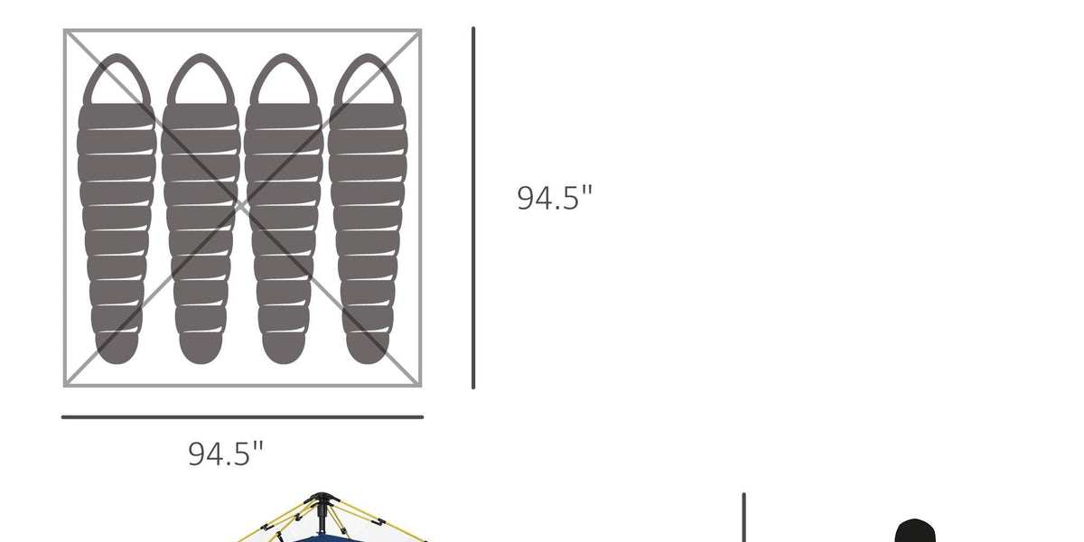 Camping Tents 4 Person Pop Up Tent Quick Setup Automatic Hydraulic Fam