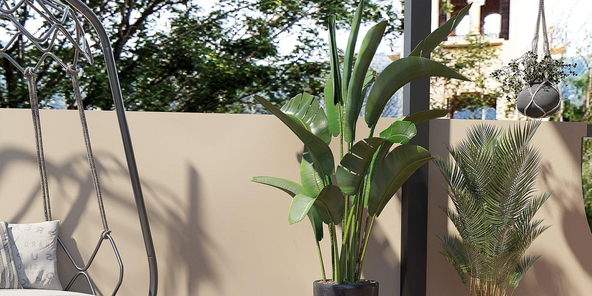 Patio Rattan Dining Table Outdoor All Weather Table Furniture Match Ch